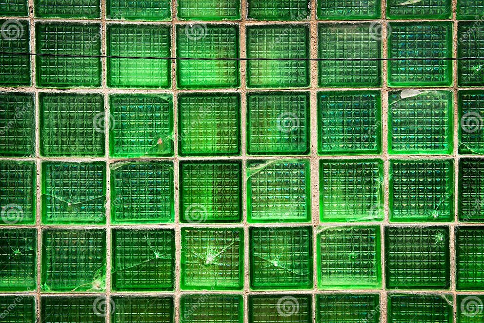 Decorative Green Glass Blocks Stock Image - Image of graphic, blocks ...