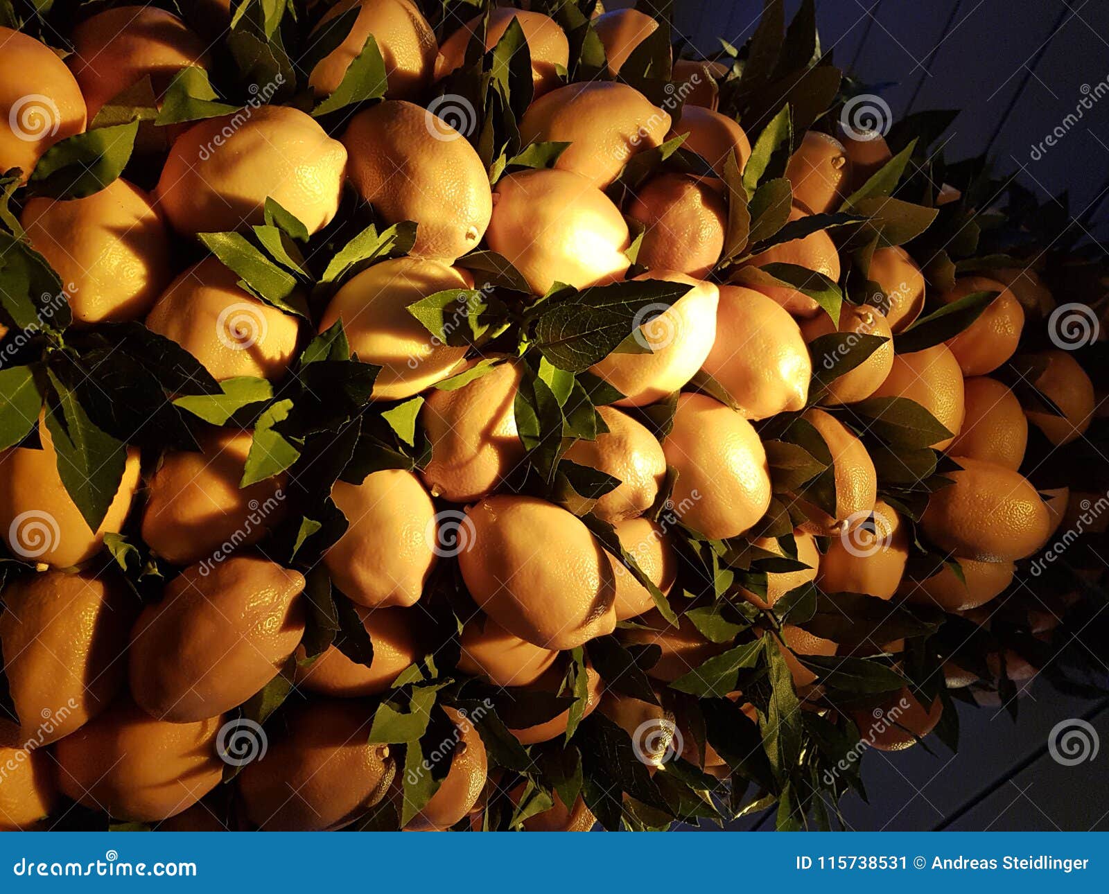 Stack of lemons stock image. Image of juicy, natural - 115738531