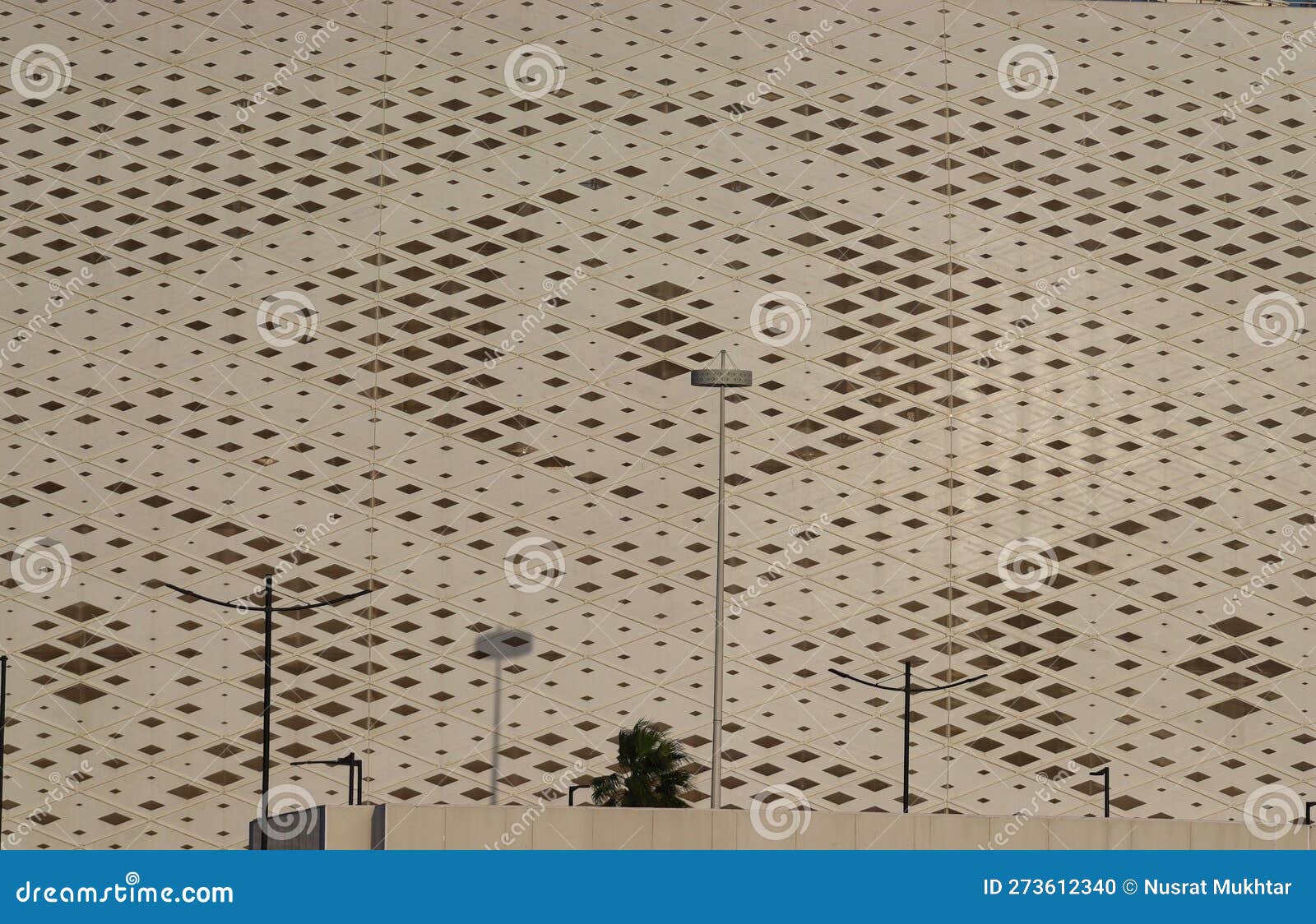 Decorative Stadium Wall Panels Stock Photo - Image of pattern ...