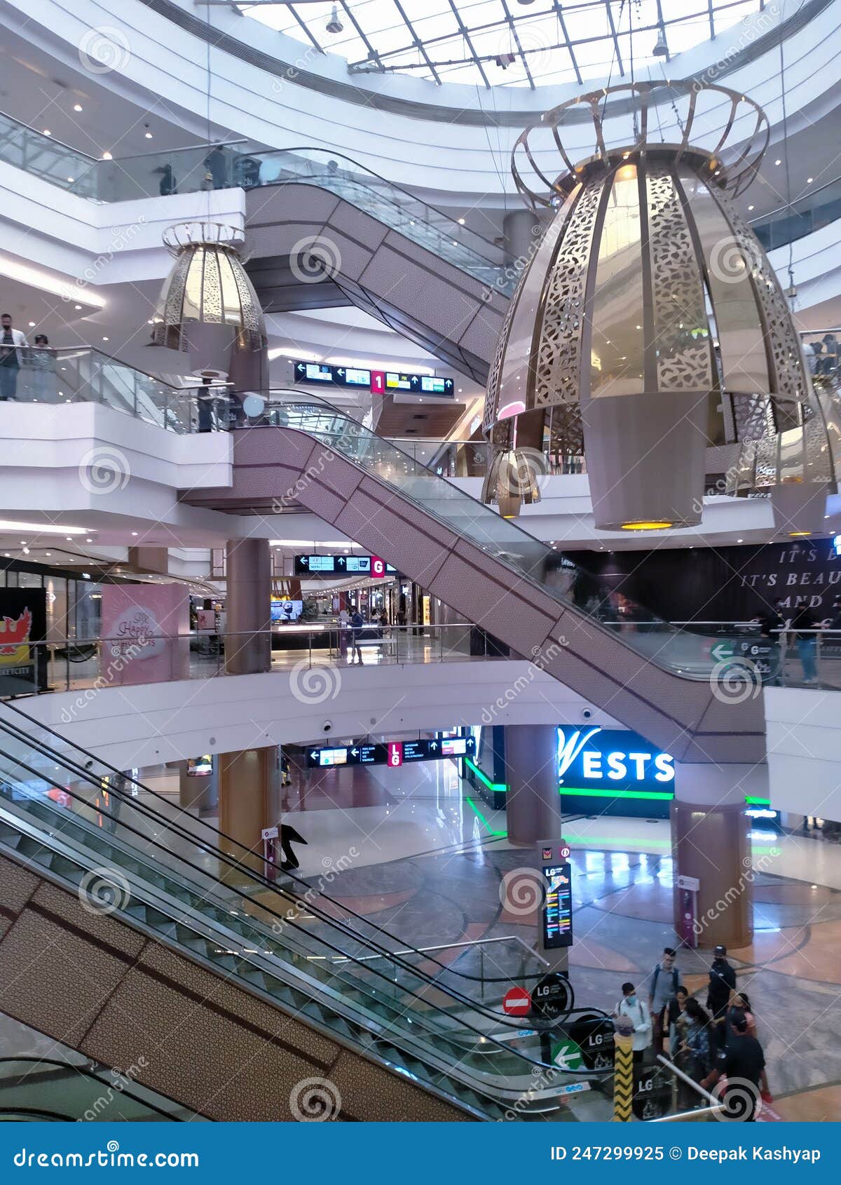 The Decorative Stairs in the Mall Editorial Image - Image of retail ...