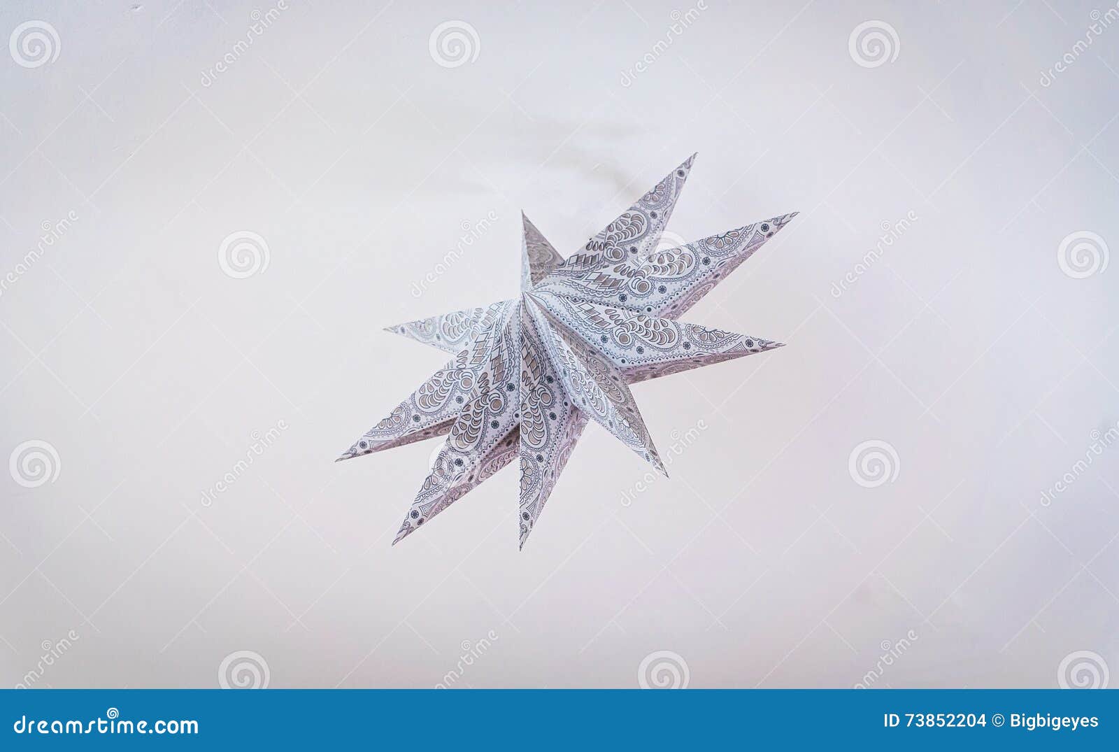 Decorative Star Made of Paper Stock Photo - Image of decorative, gold ...