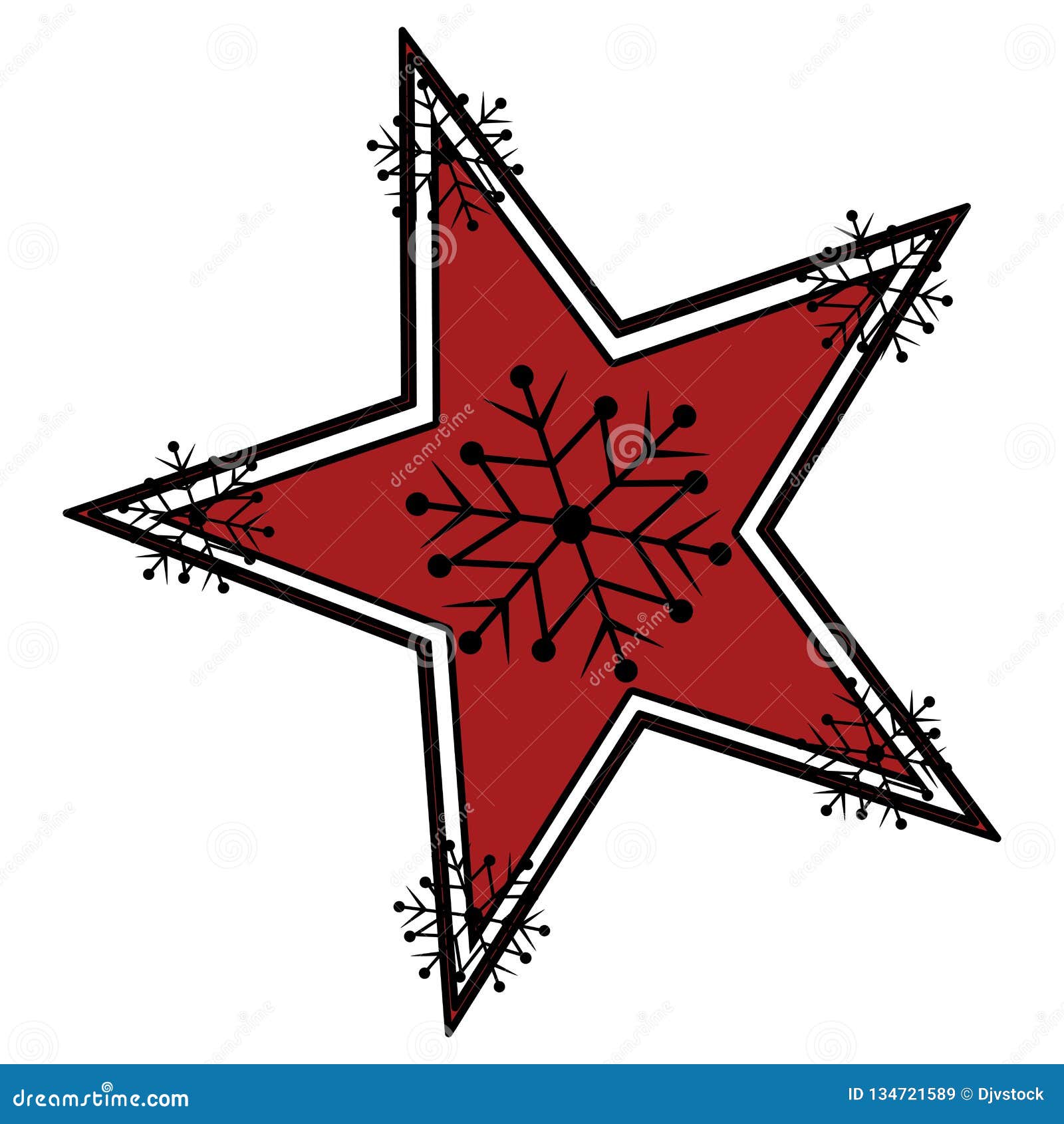 Decorative star design stock vector. Illustration of emblem - 134721589