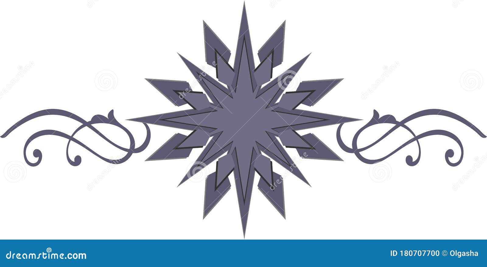 Decorative Star, Vintage Star Stock Vector - Illustration of border ...