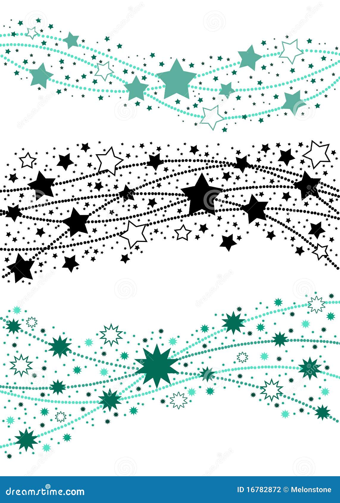Decorative stars dividers stock illustration. Illustration of ...