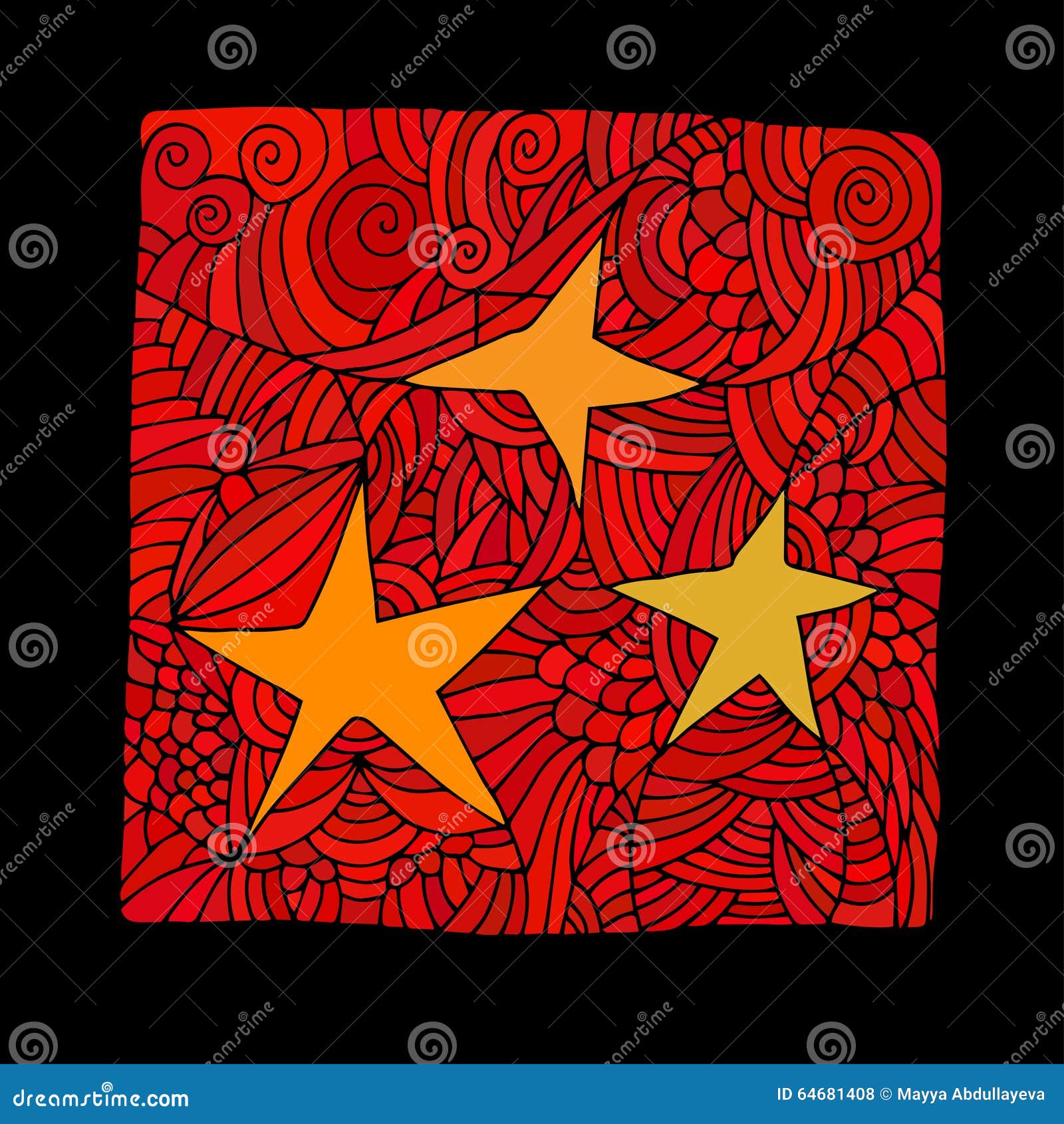 Square Doodle Image Frames, Hand Drawn Line Borders Vector Set ...