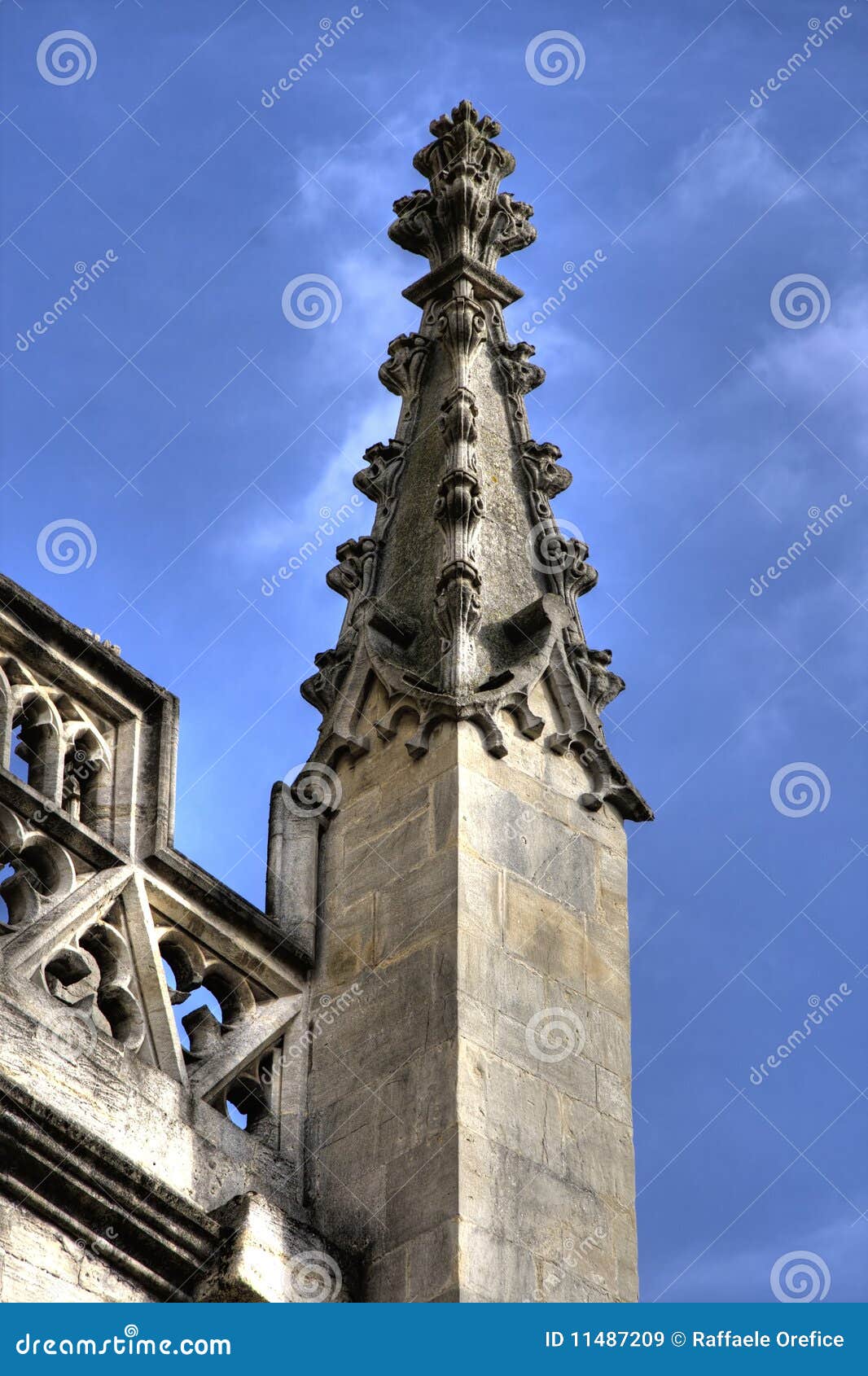 Decorative Stone Church Spire Stock Image - Image of sculpted ...