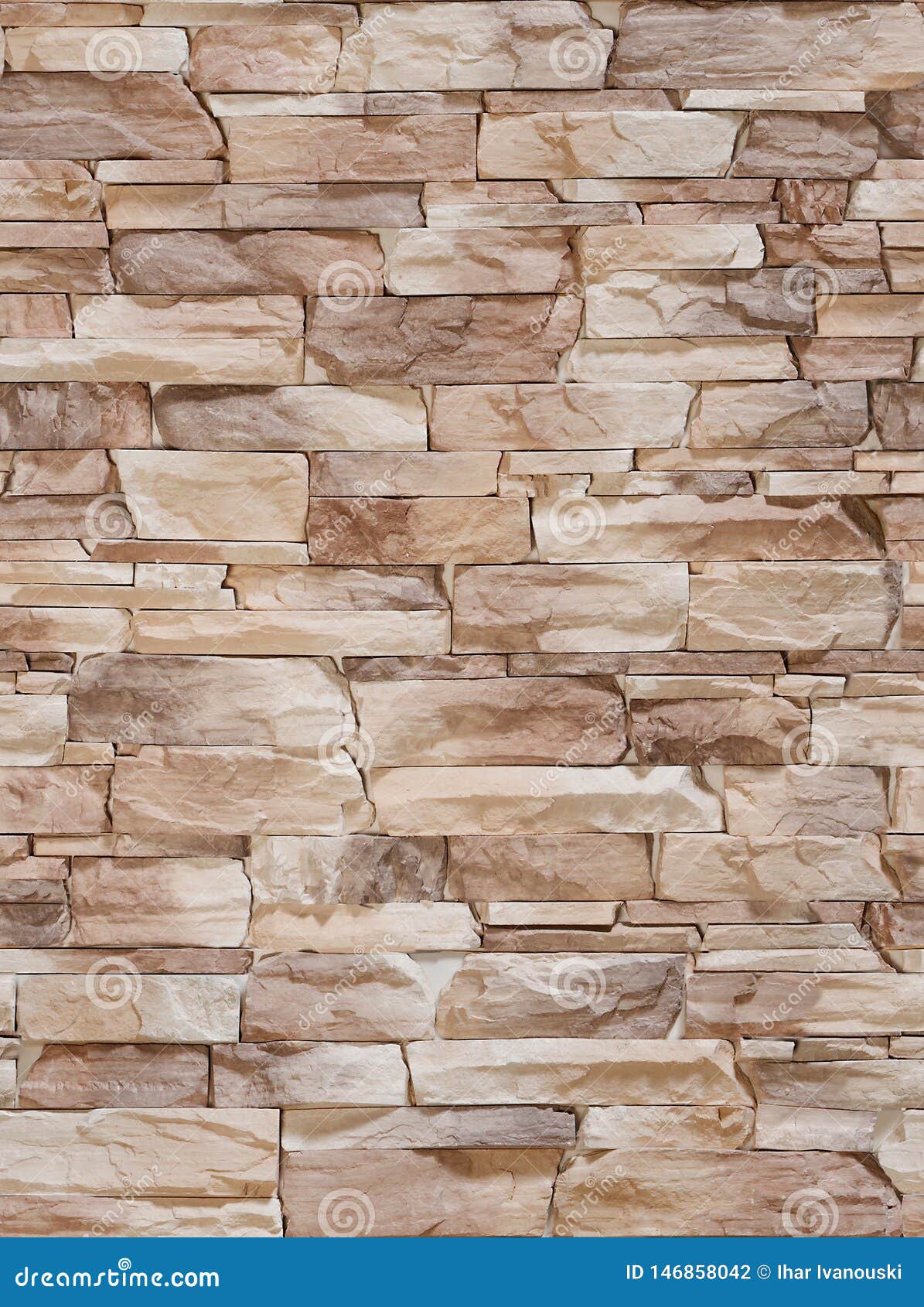 Decorative Stone in the Form of a Sharp Bumpy Coffee-colored Tile Stock ...