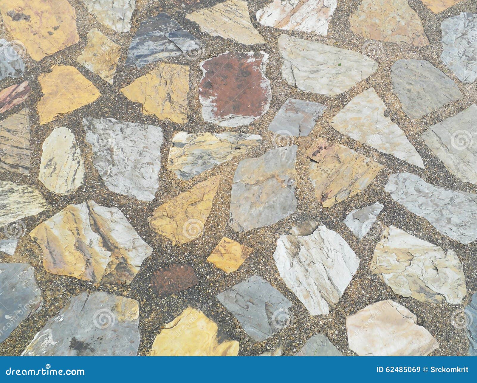 Pathway With Rough Granite Stone Tiles Stock Photo | CartoonDealer.com ...