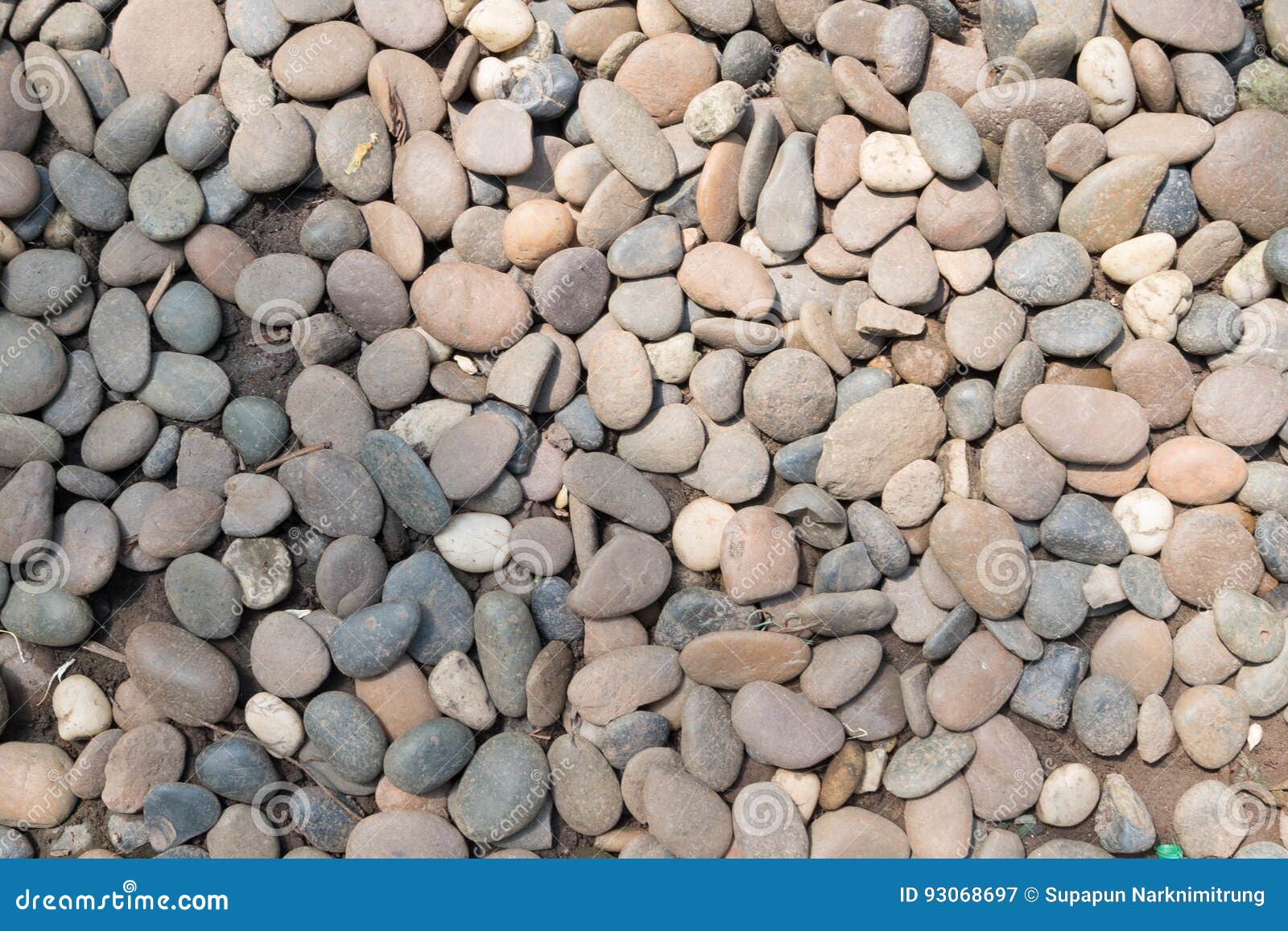 Decorative Stone Pebble Background. Round Gravel Texture Garden Stock ...
