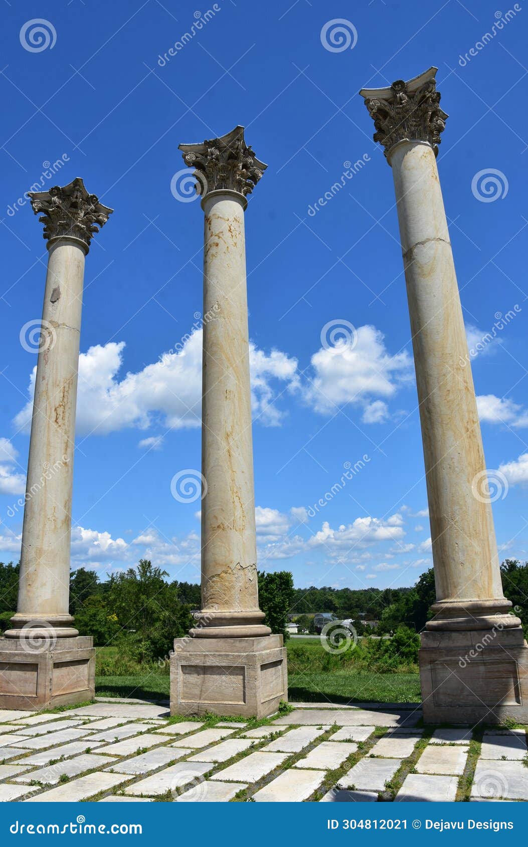 Decorative Stone Pillars from the Old Capitol Stock Image - Image of ...