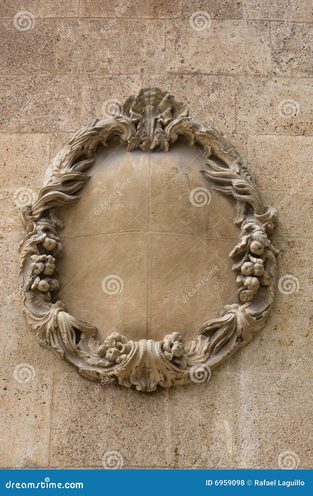 Decorative stone wreath stock photo. Image of modernist - 6959098
