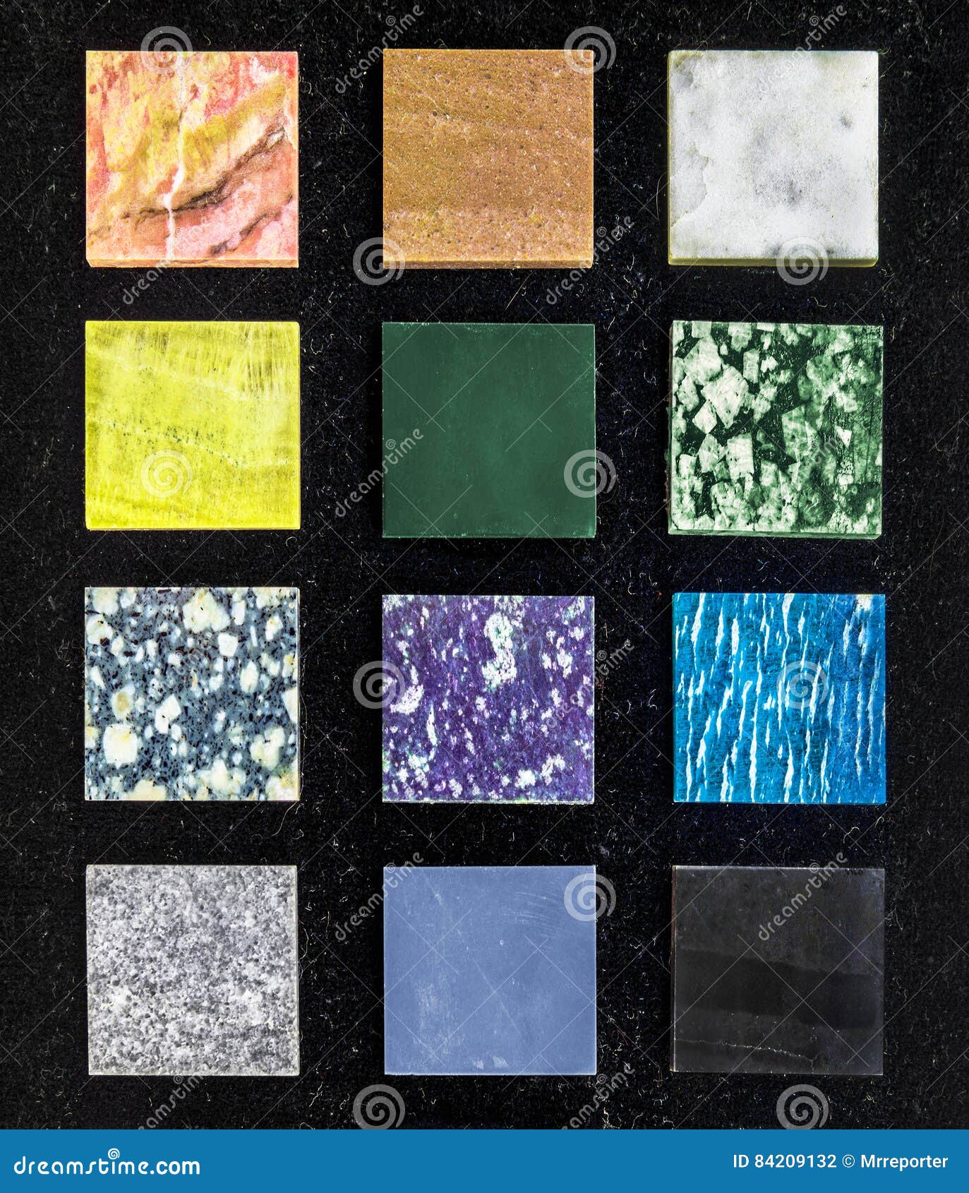 Raw Decorative Gemstones And Minerals With Names Stock Photo ...