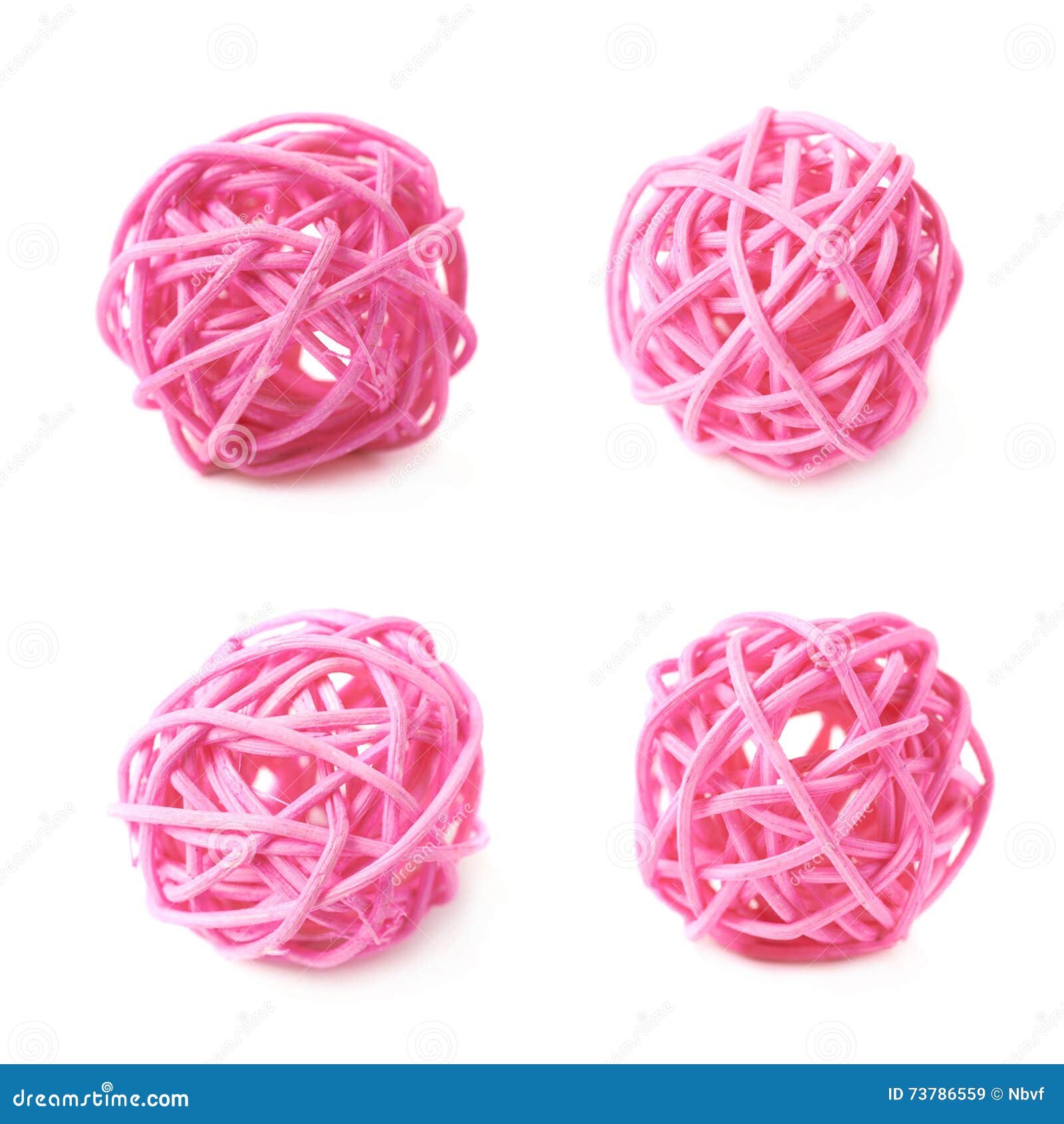 Decorative Straw Ball Isolated Stock Image - Image of isolated, design ...