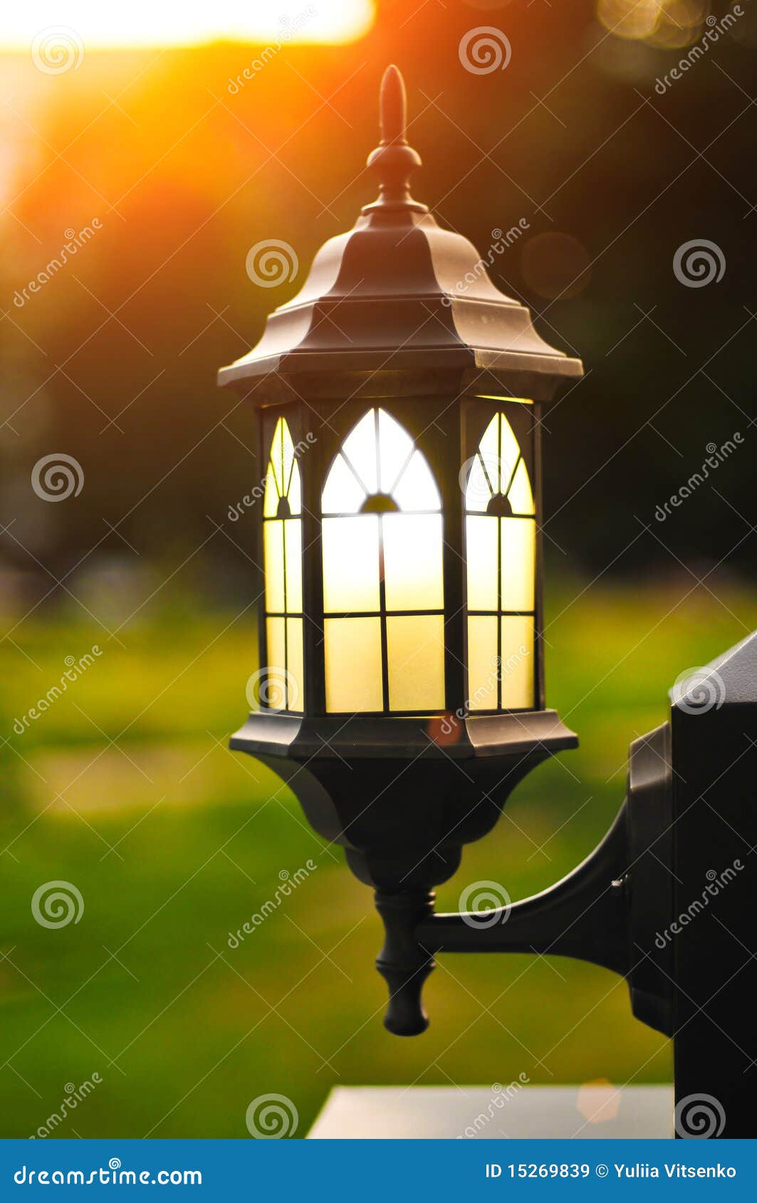Decorative street lamp stock image. Image of decorative - 15269839