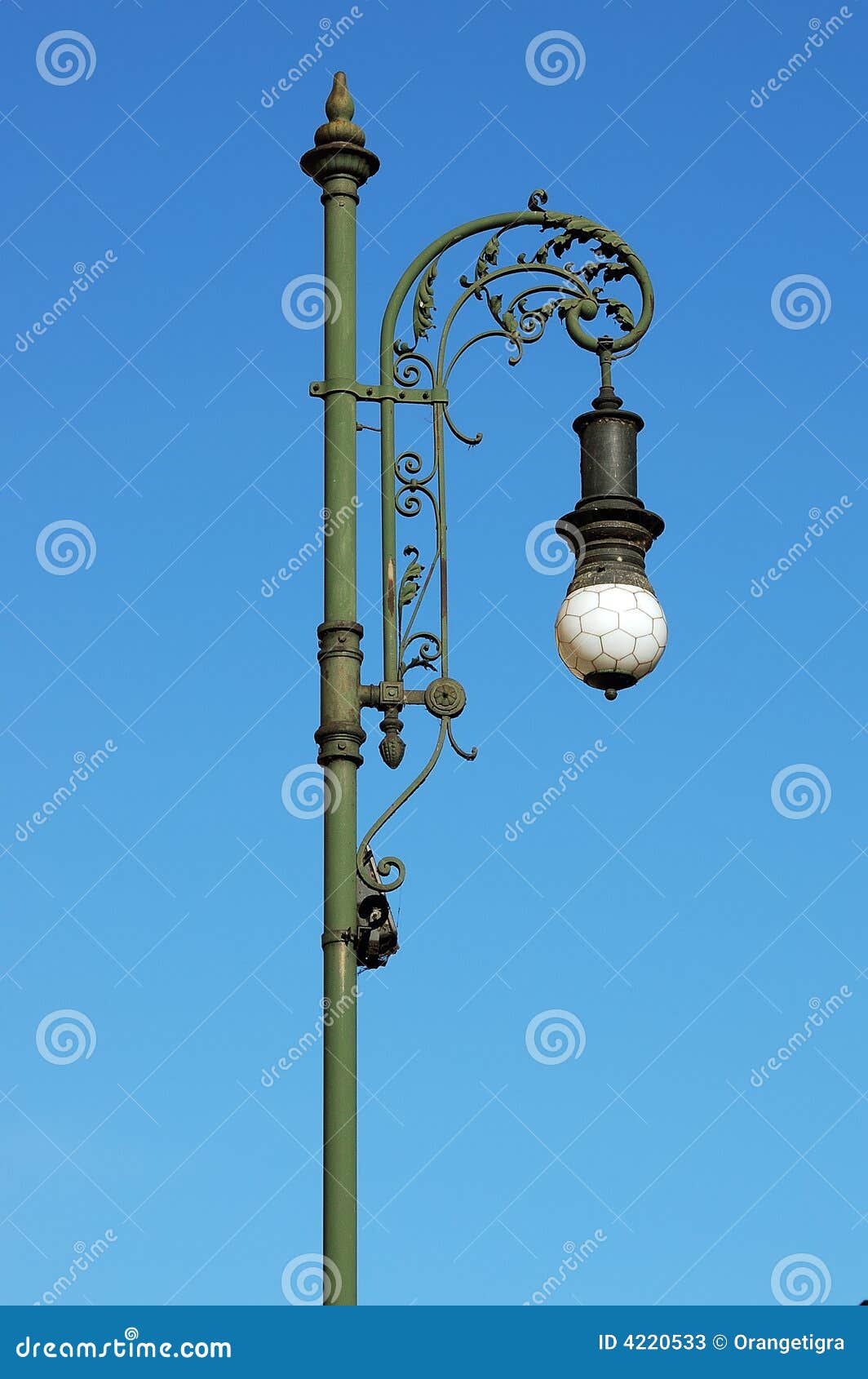 Decorative street lamp stock image. Image of lighting - 4220533