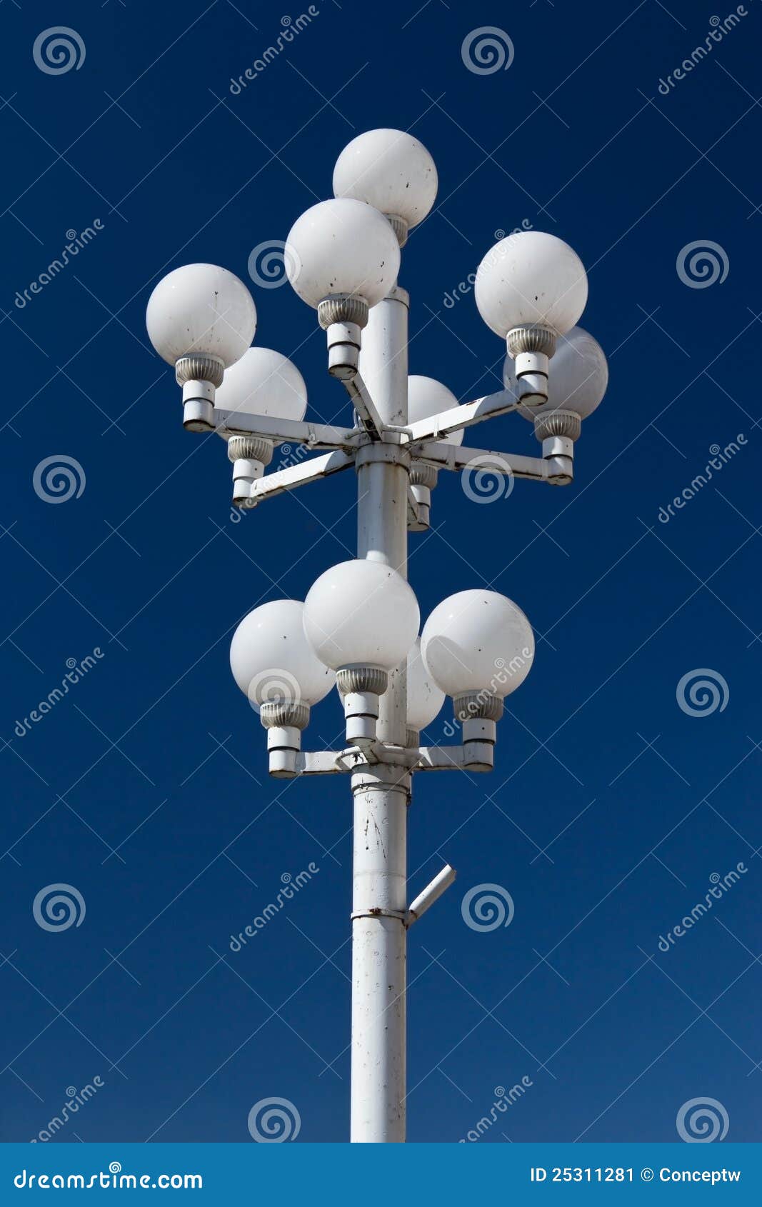 Decorative street light stock image. Image of iron, illumination - 25311281