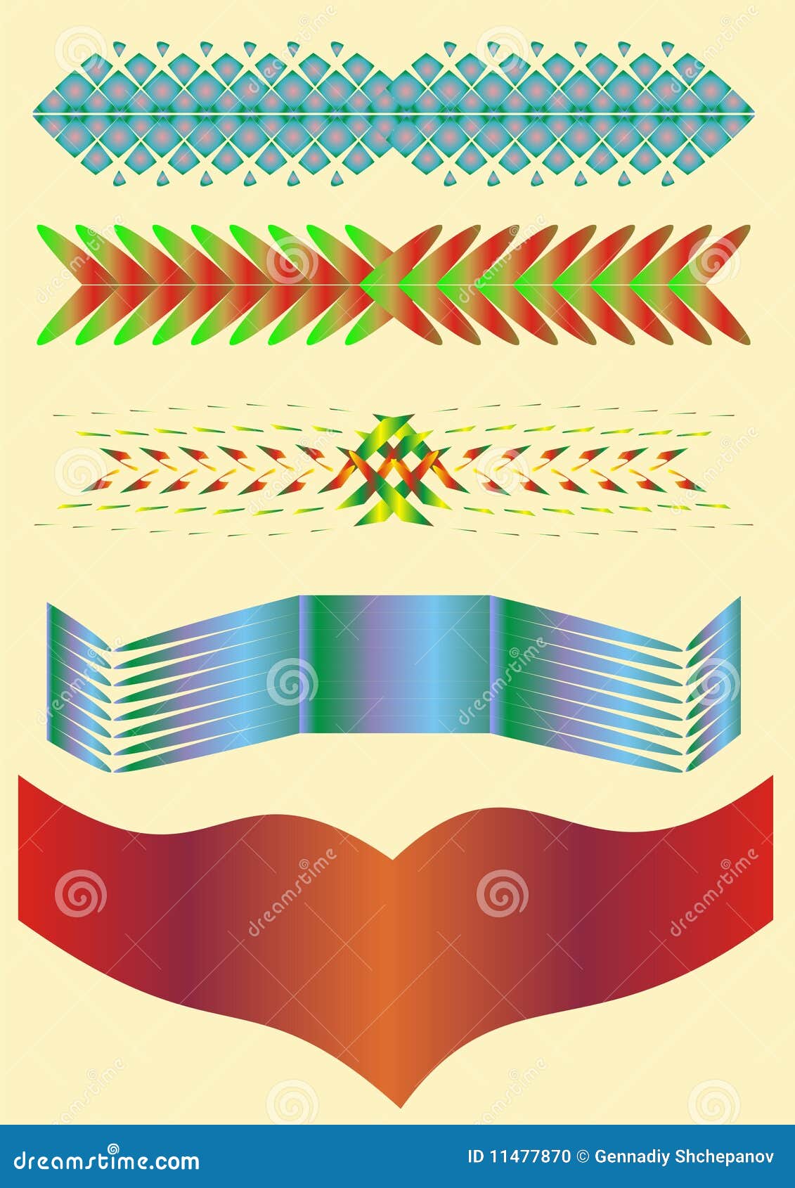 Decorative strip stock vector. Illustration of version - 11477870