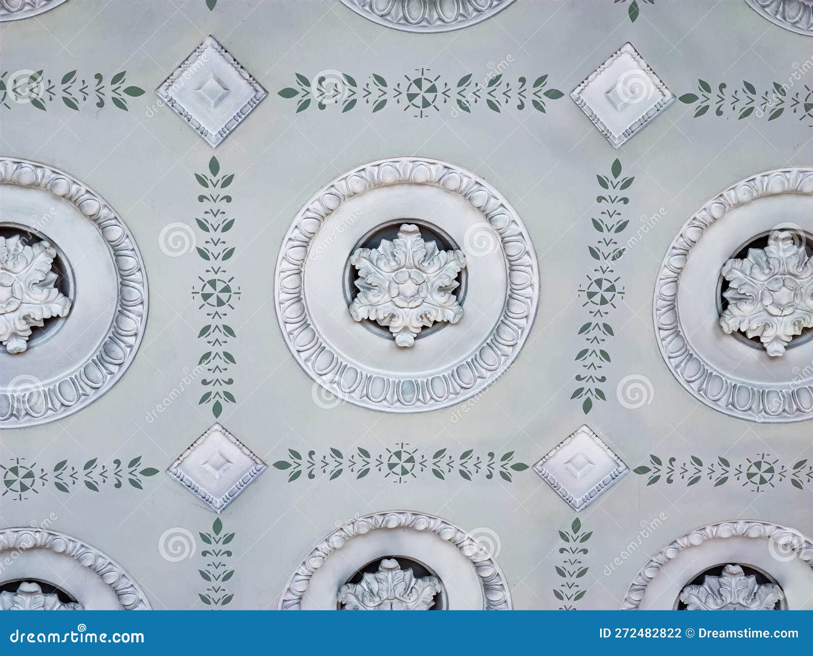 Decorative Stucco Pattern on the Ceiling. Concept of Interior ...