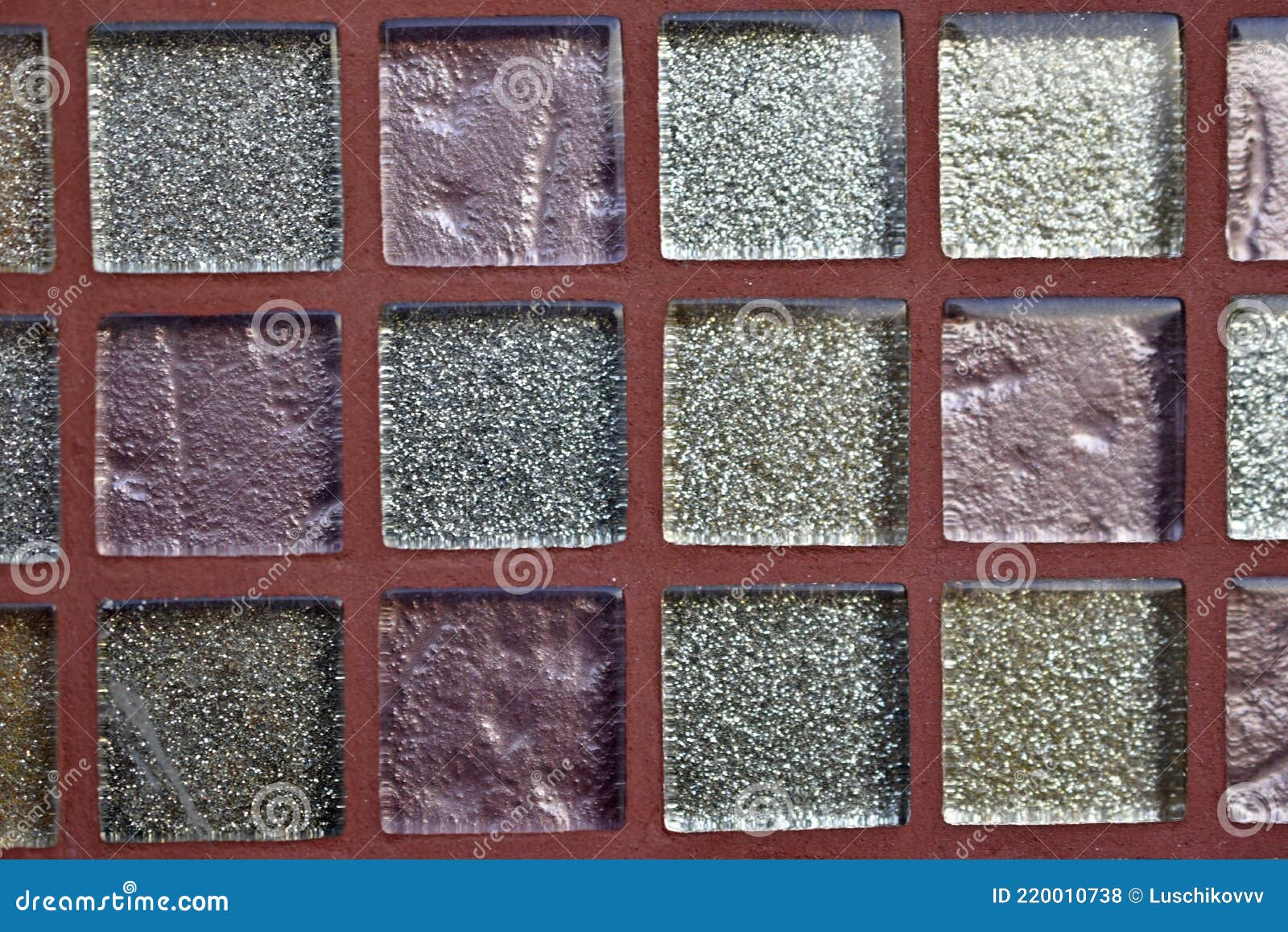 Decorative Surface Made of Multi-colored Squares of Tiles Stock Photo ...