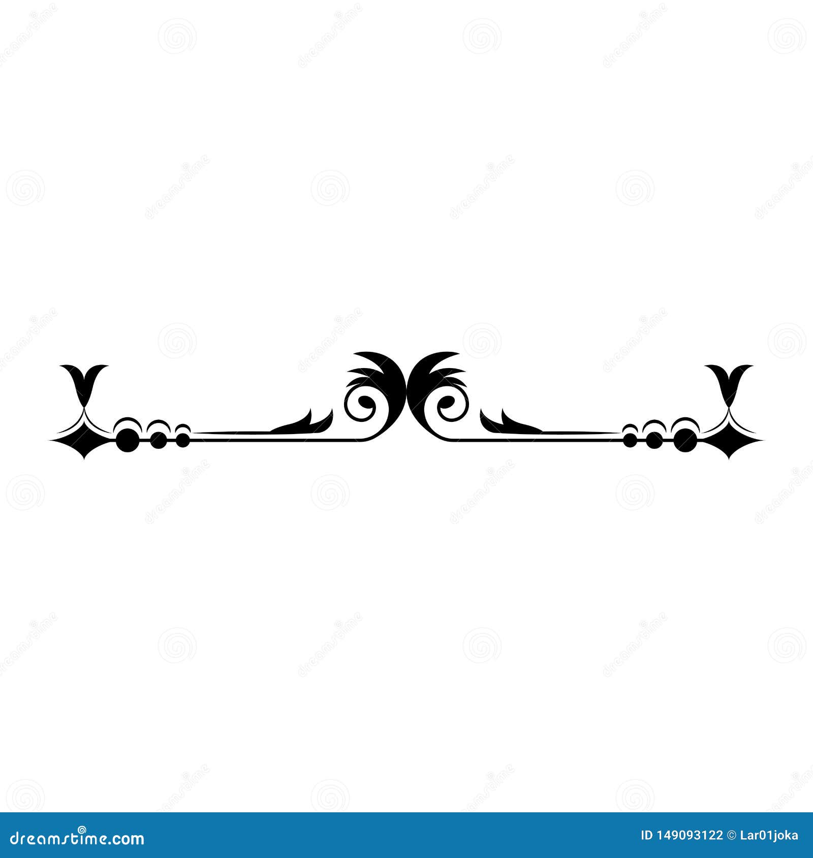 Decorative Swirl Border Ornament - Vector Stock Vector - Illustration ...