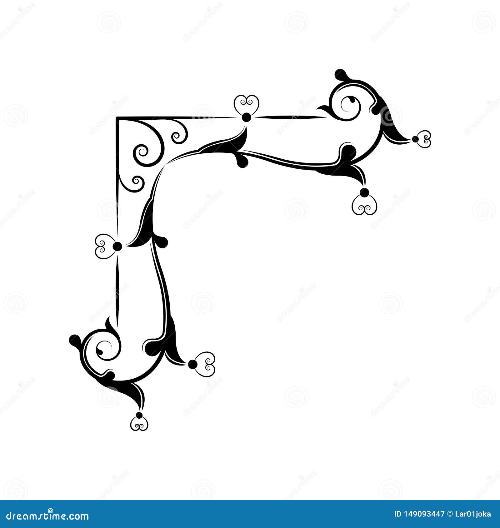 Decorative Swirl Border Ornament - Vector Stock Vector - Illustration ...