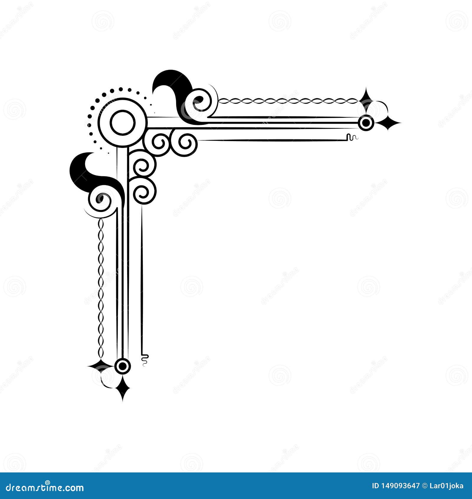 Decorative Swirl Border Ornament - Vector Stock Vector - Illustration ...