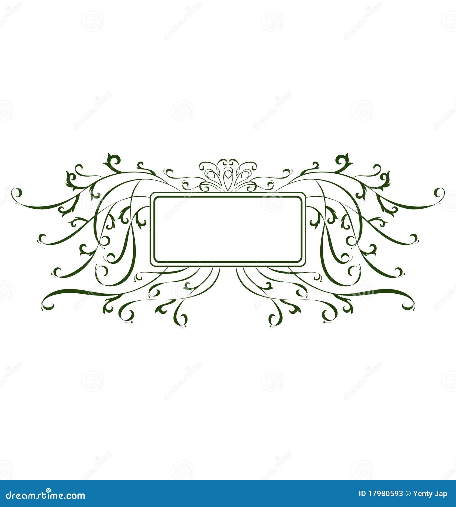 Decorative Swirl Frame C stock vector. Illustration of decorative ...