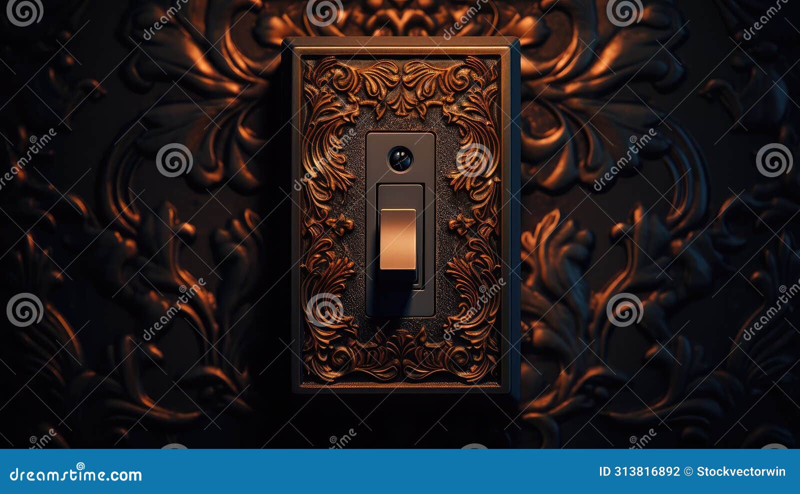 Decorative switch light stock illustration. Illustration of fixture ...