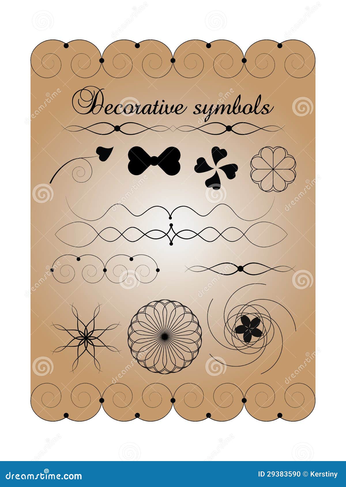 Decorative symbols stock illustration. Illustration of inspiration ...