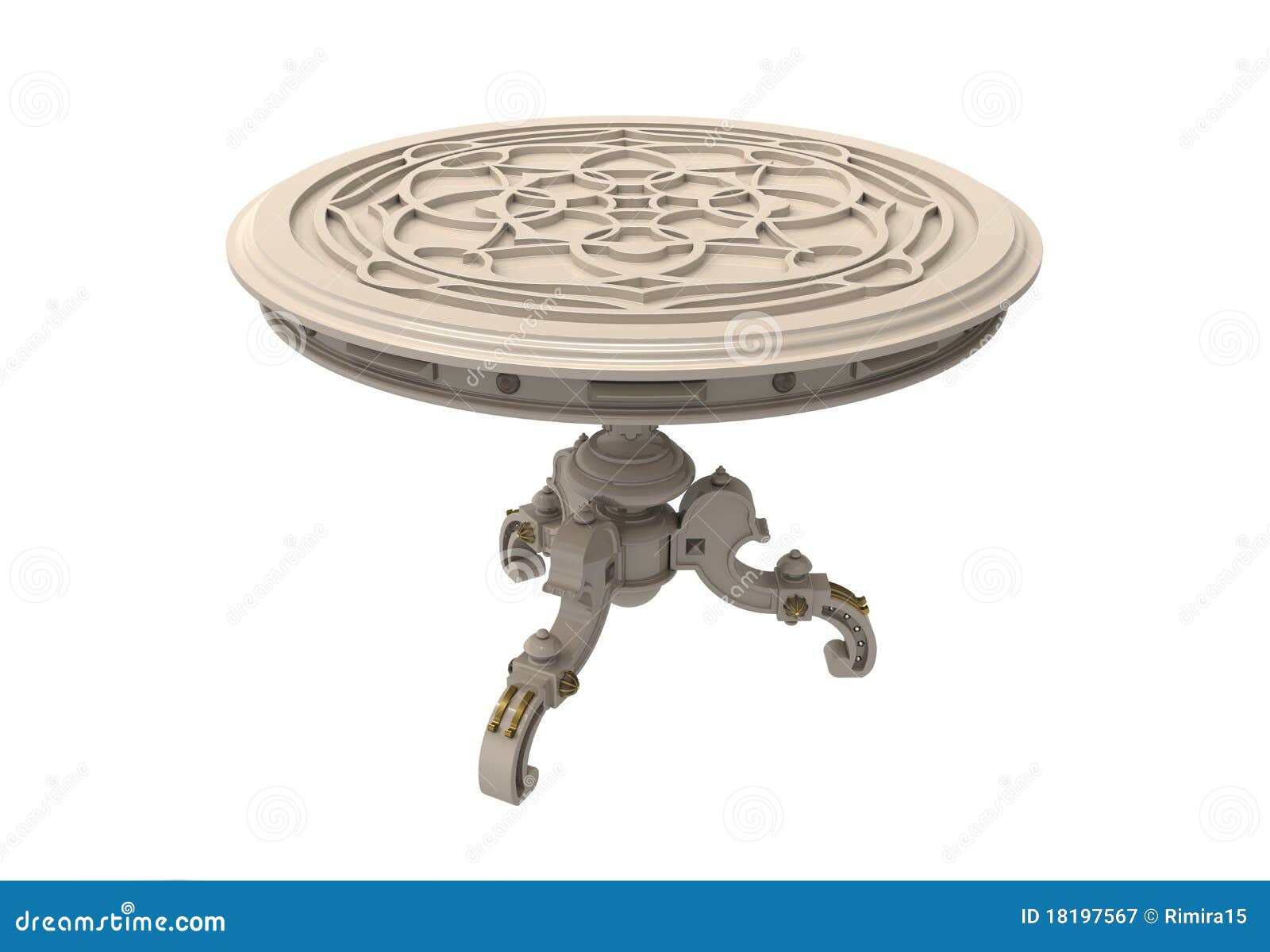 Decorative table stock illustration. Illustration of wooden - 18197567