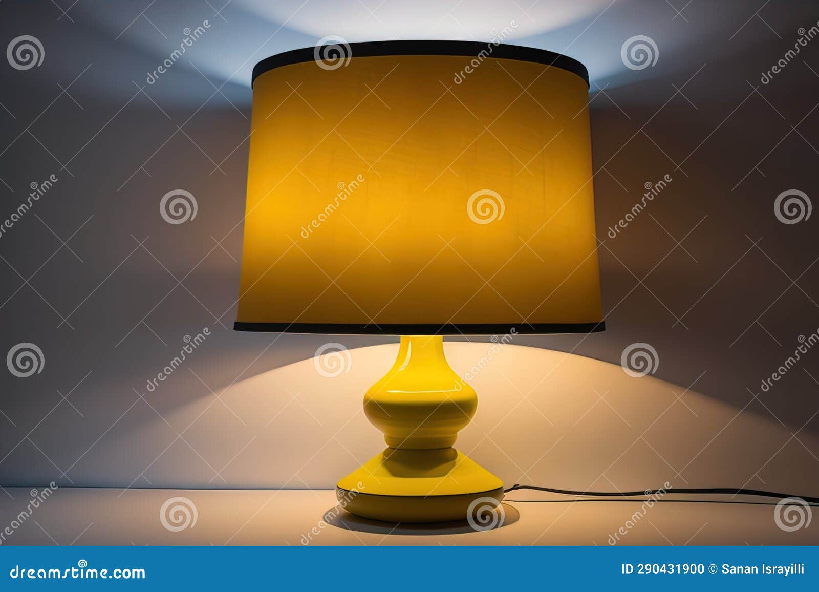 Decorative Table Lamp on Solid Color Background. Ai Generative Stock ...