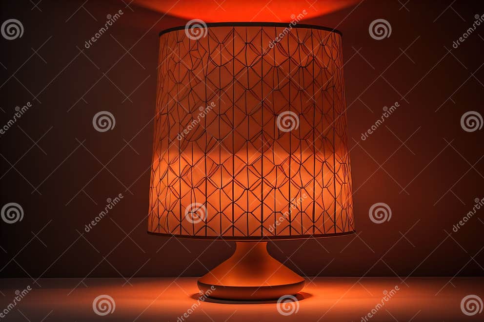 Decorative Table Lamp on Solid Color Background. Ai Generative Stock ...