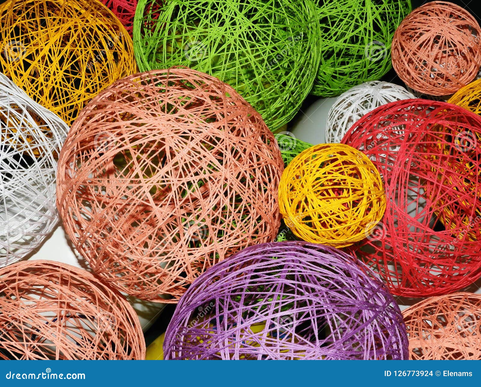 A Decorative Tangle of Threads As an Abstract Background. Stock Photo ...