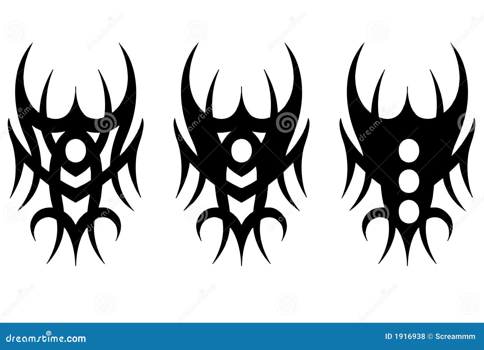 Decorative Tattoo Design stock illustration. Illustration of dynamic ...