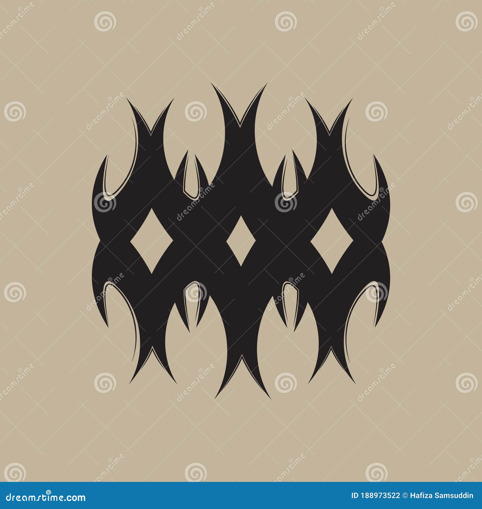 Decorative Tattoo Design. Vector Illustration Decorative Design Stock ...