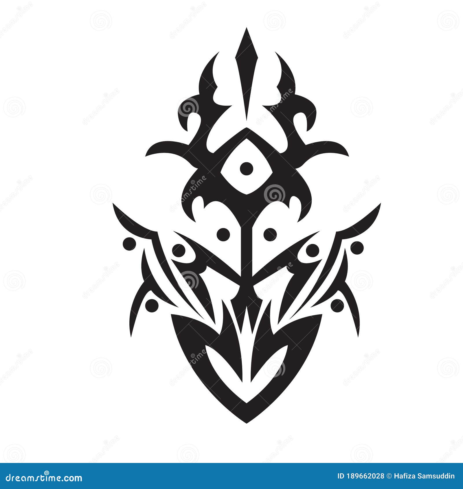 Decorative Tattoo Design. Vector Illustration Decorative Design Stock ...