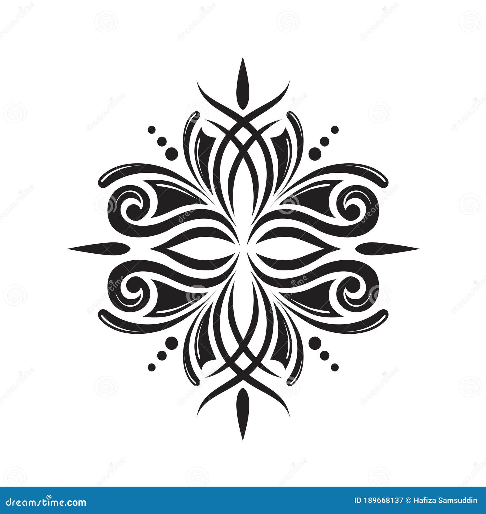 Decorative Tattoo Design. Vector Illustration Decorative Design Stock ...