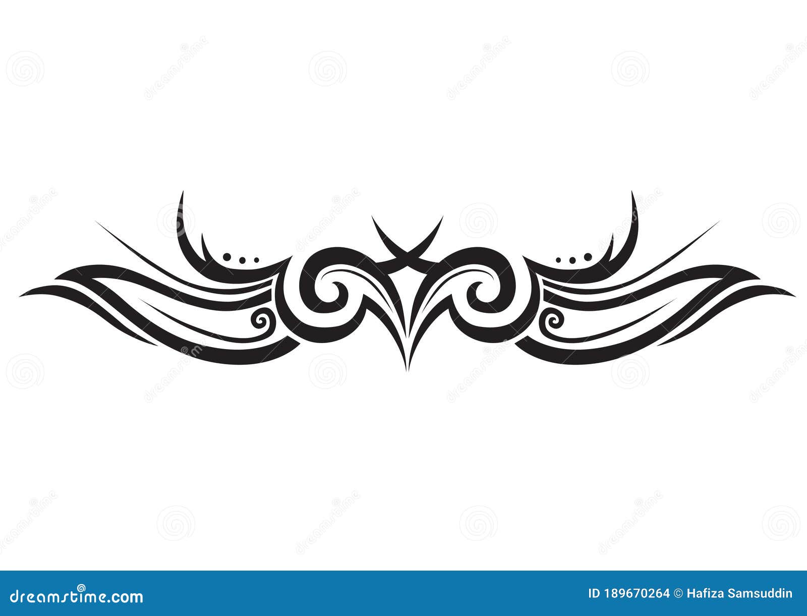 Decorative Tattoo Design. Vector Illustration Decorative Design Stock ...