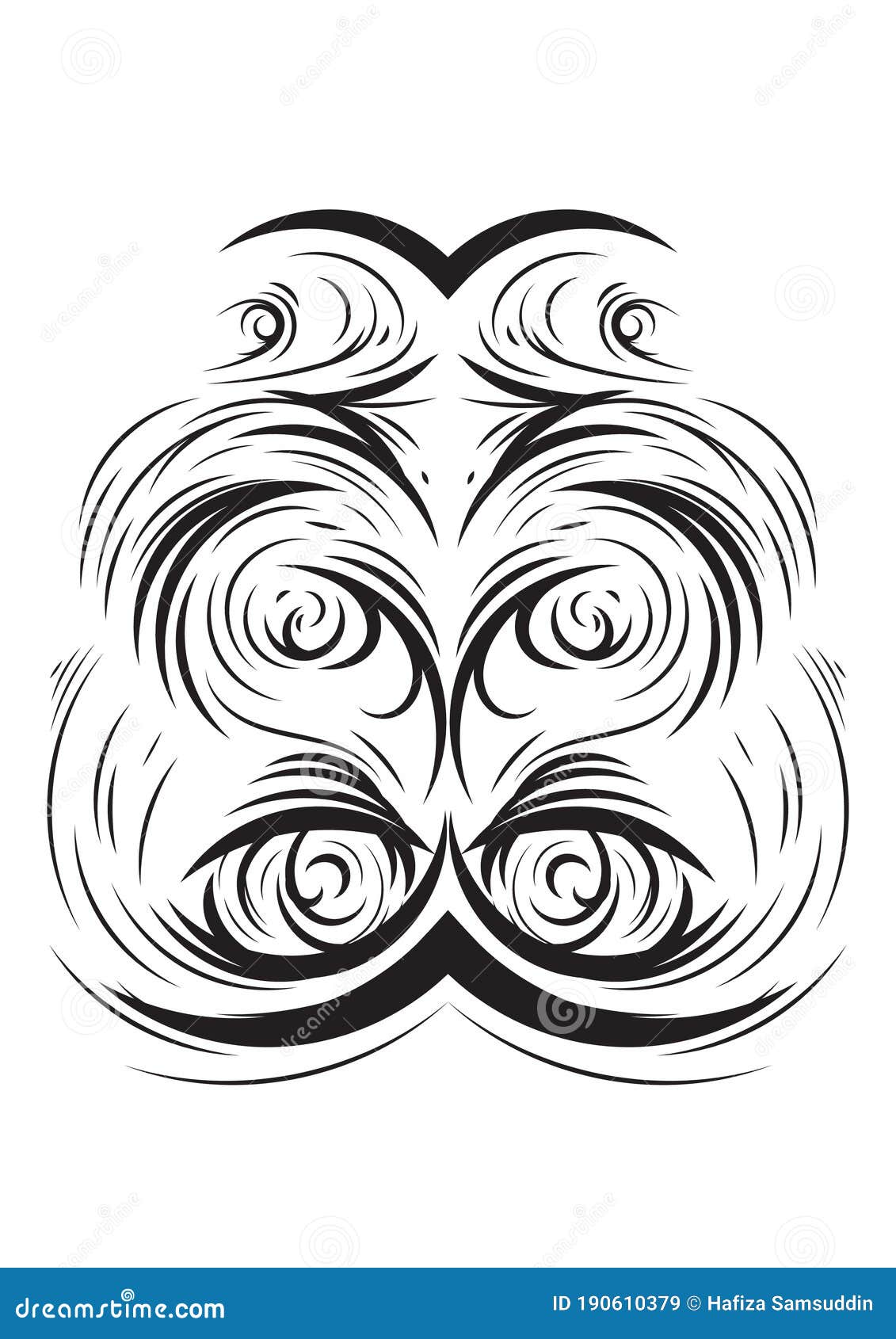 Decorative Tattoo Design. Vector Illustration Decorative Design Stock ...