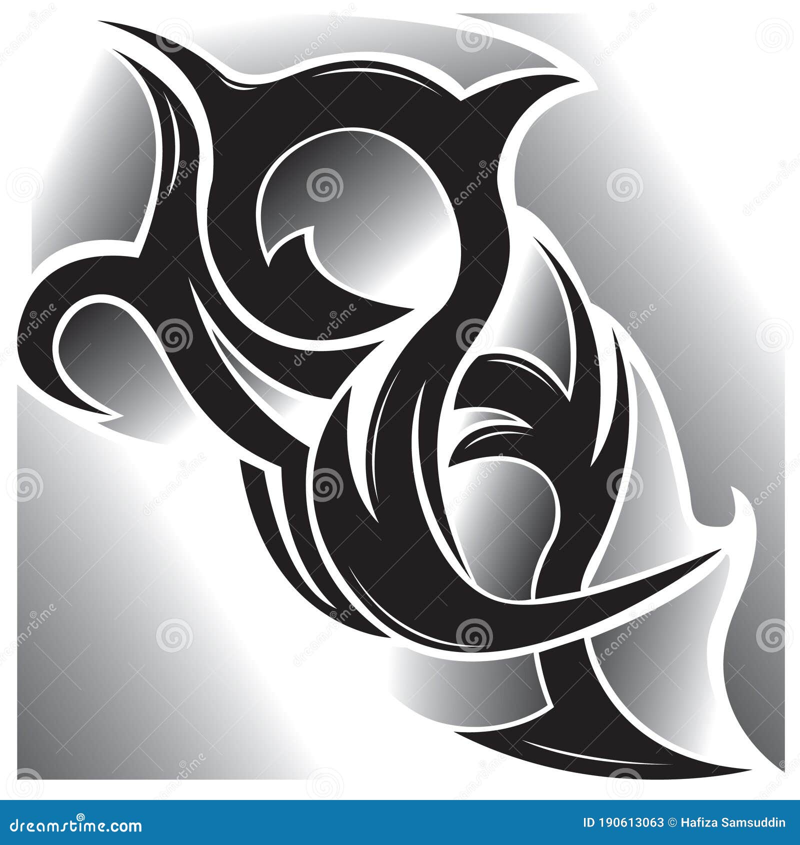 Decorative Tattoo Design. Vector Illustration Decorative Design Stock ...