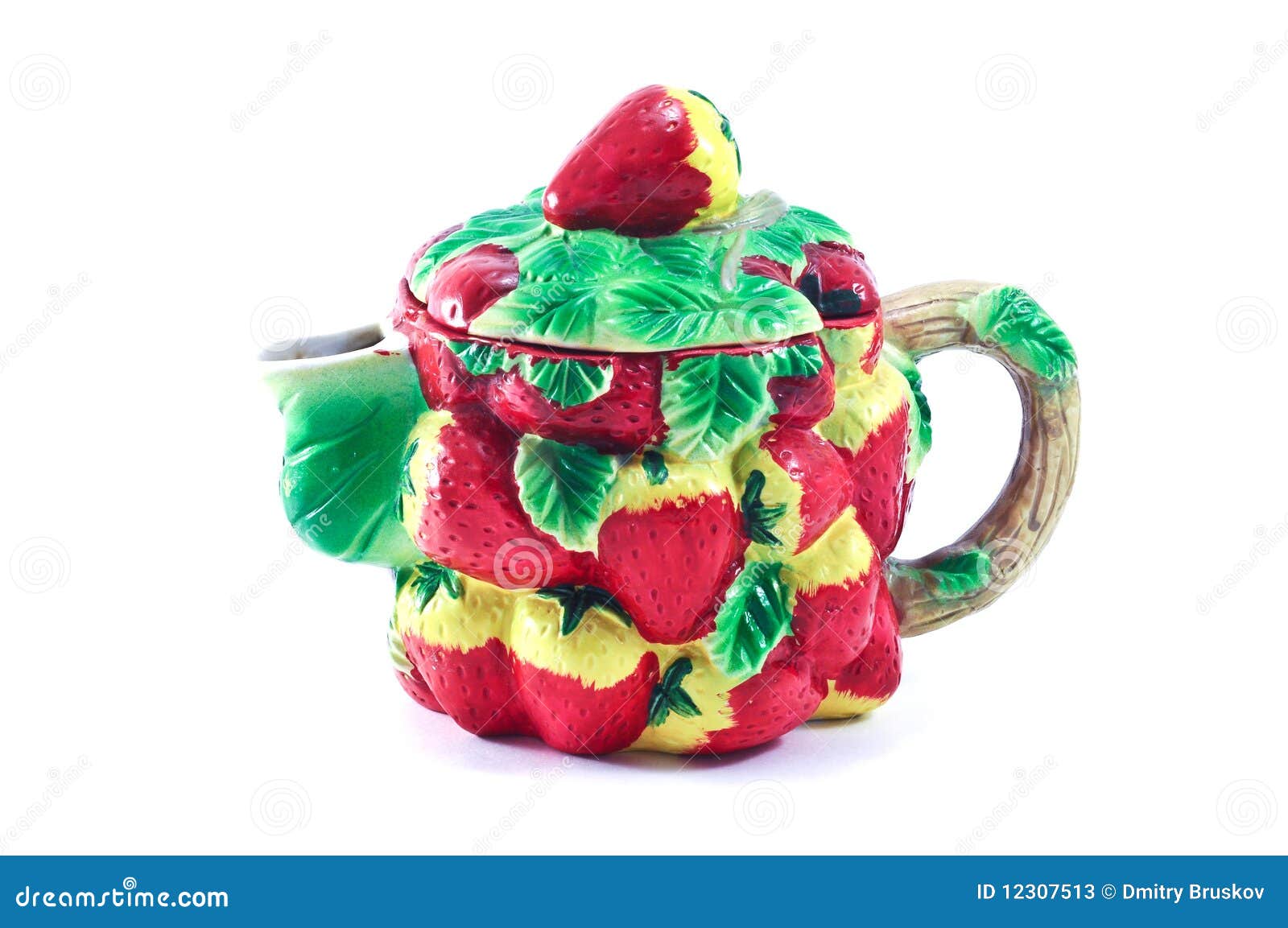 Decorative teapot stock image. Image of china, potteryberry - 12307513