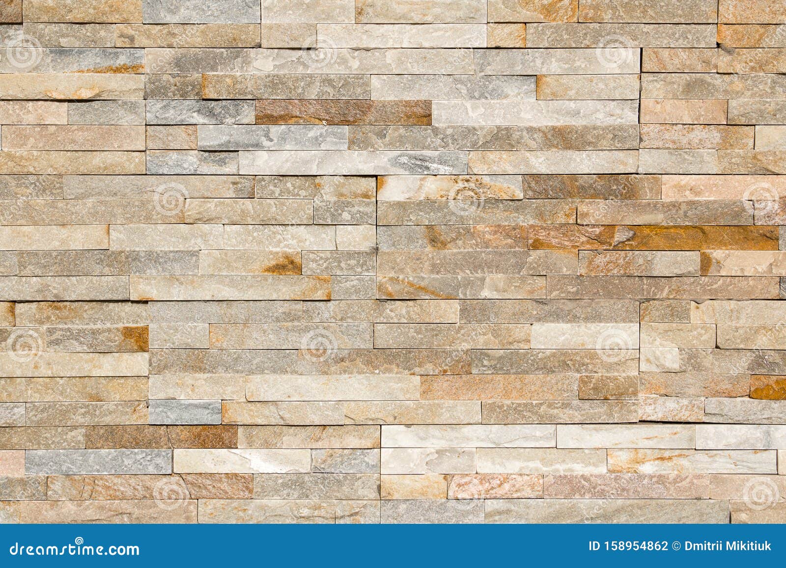 Decorative Texture of a Beautiful Wall with Rectangular Parts of Multi ...
