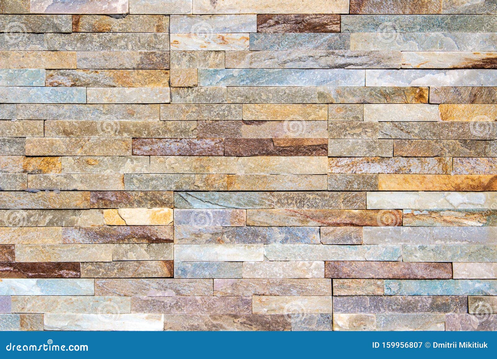 Decorative Texture of a Beautiful Wall with Rectangular Parts of Multi ...