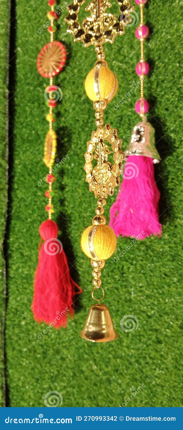 Decorative Threads with a Greener Wall Background, Party Night. Stock ...