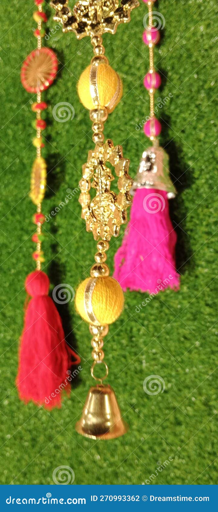 Decorative Threads with a Greener Wall Background, Party Night. Stock ...