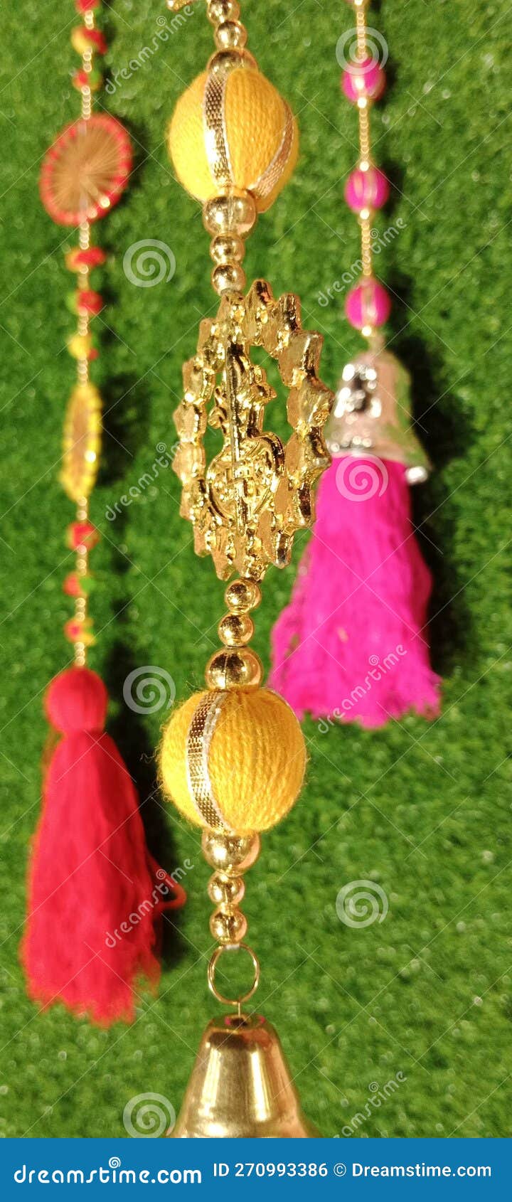 Decorative Threads with a Greener Wall Background, Party Night. Stock ...