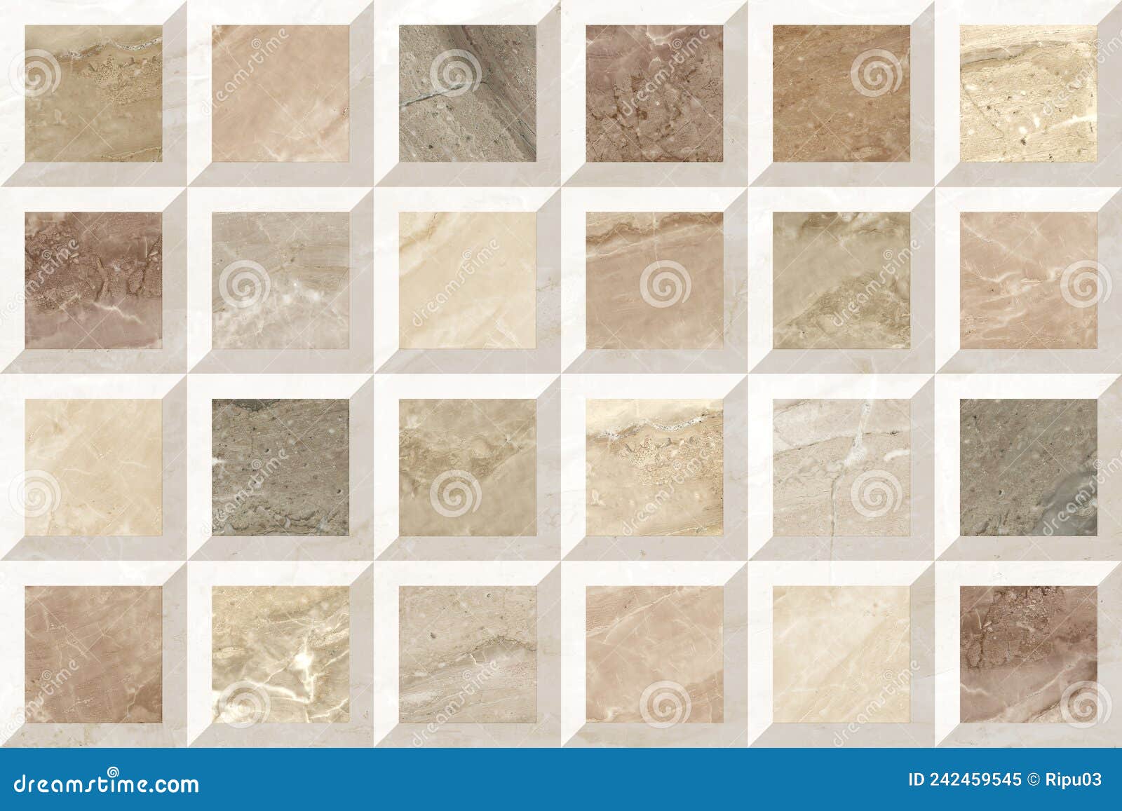 Decorative Tile Design for Wall Stock Illustration - Illustration of ...