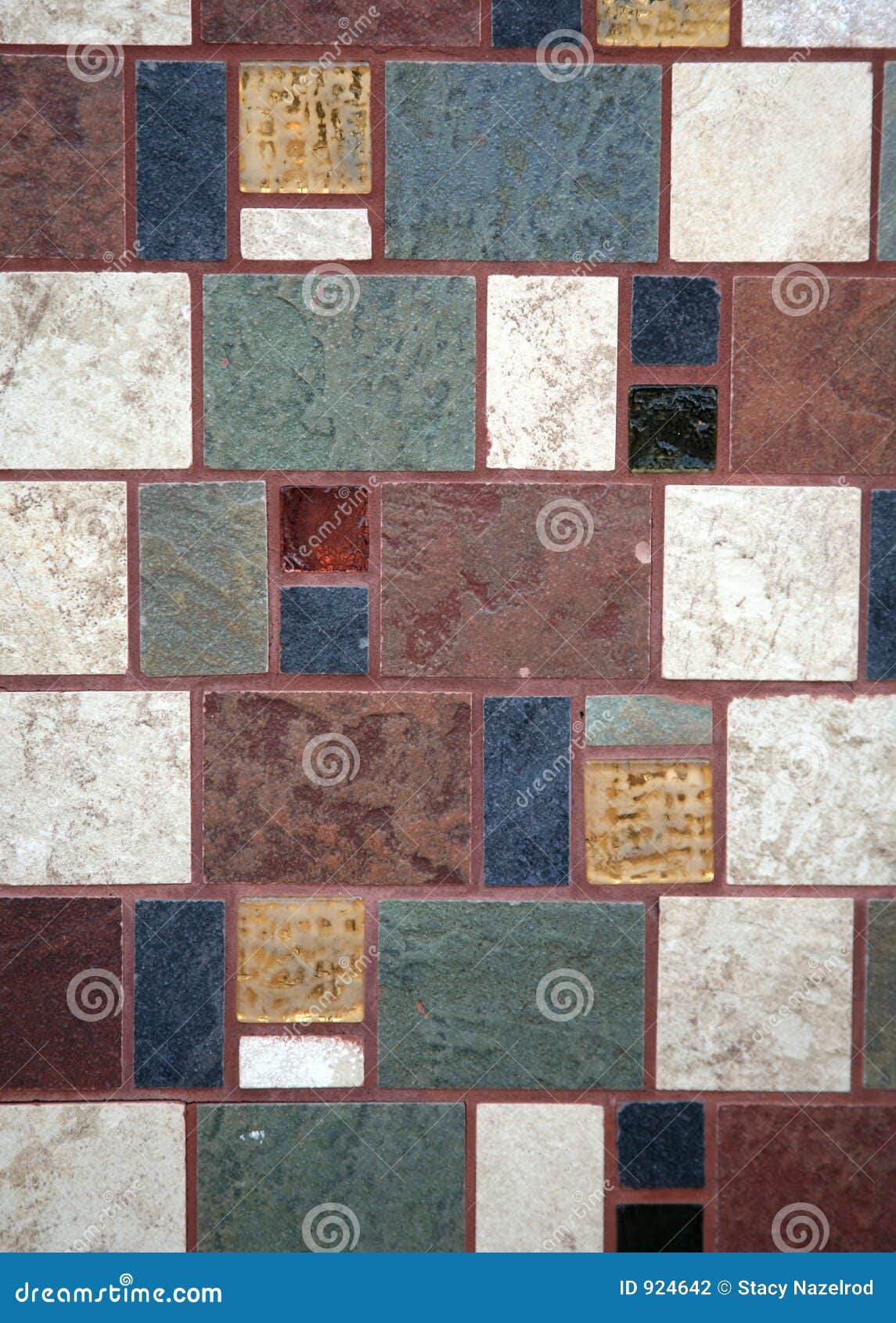 Decorative tile wall stock photo. Image of orange, granite - 924642