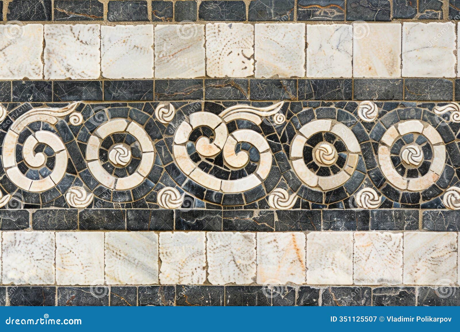 A Decorative Tile Wall with Intricate Design and Patterns Stock Image ...