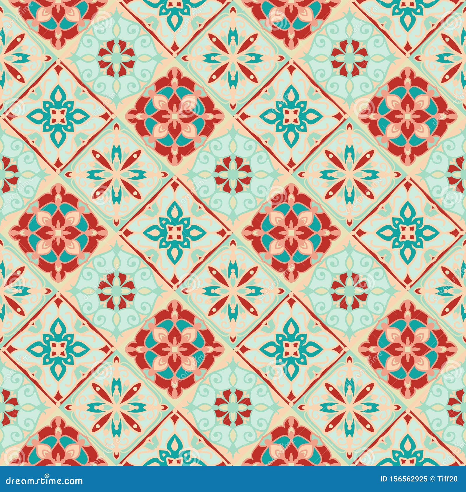 Decorative Tiles in Retro Style Stock Vector - Illustration of ...